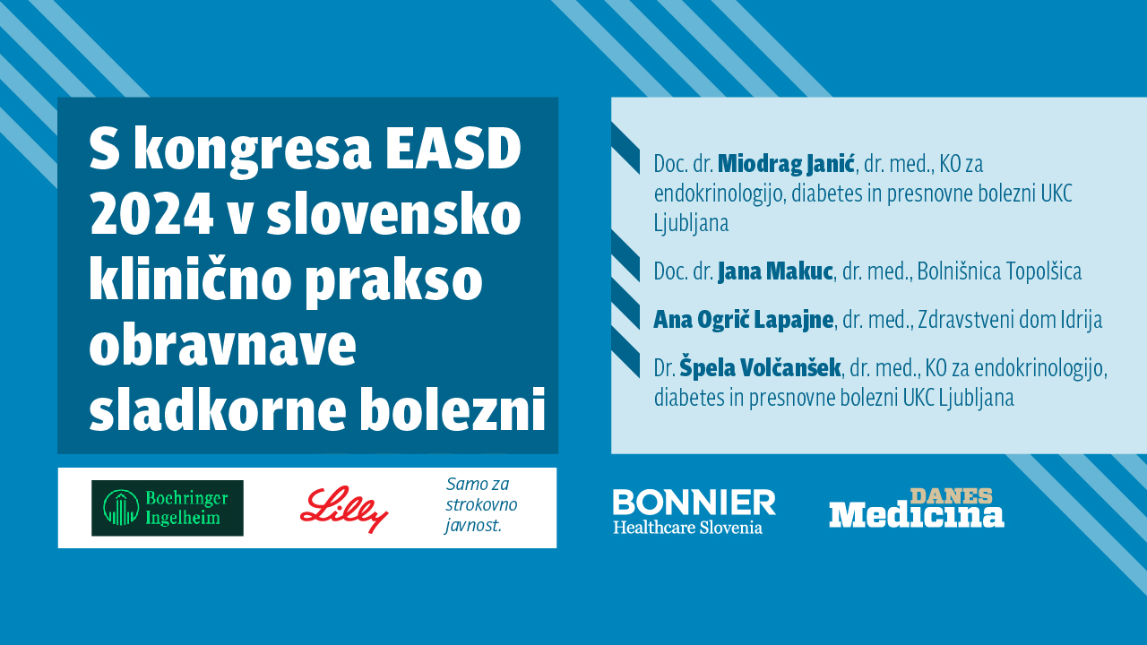 S kongresa EASD 2024 v slovensko klinično prakso obravnave sladkorne ...