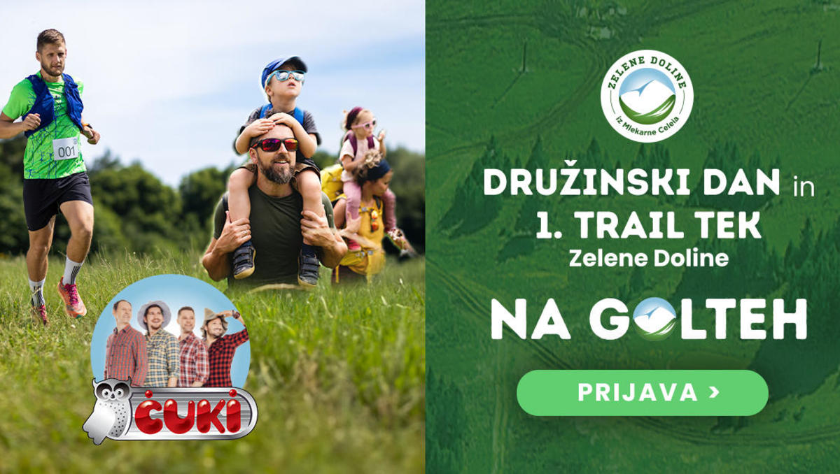 Na Golte 9. junija prihaja prvi družinski dan s trail tekom Zelene Doline