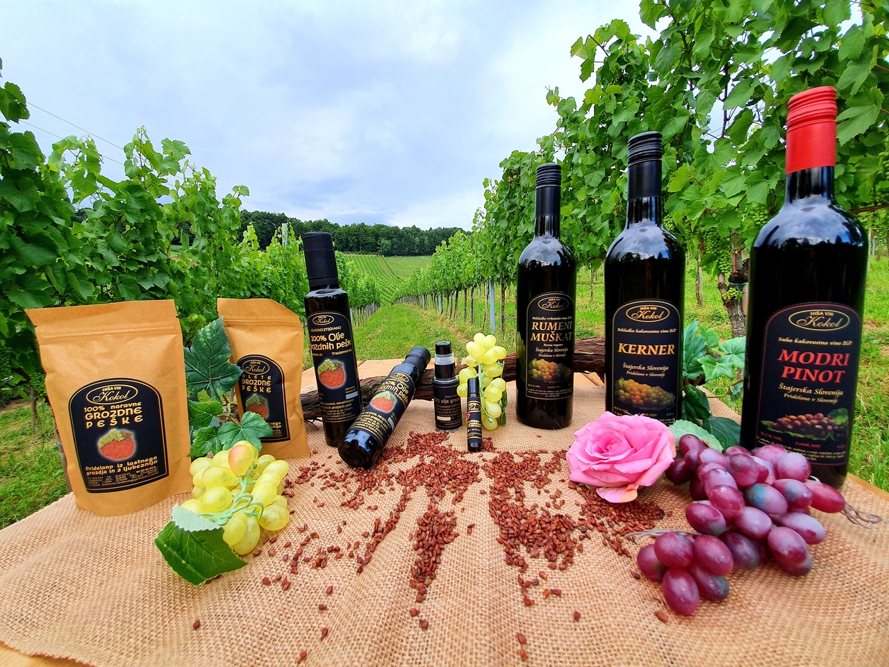 Grozdne peške iz tropin niso le odpadek, pač pa surovina za nove izdelke