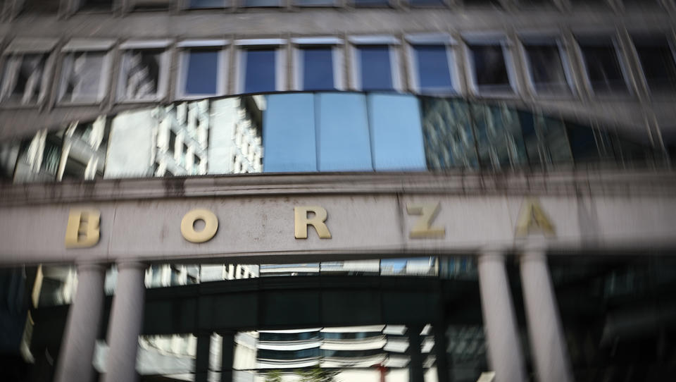 Ljubljanska borza z velikim upadom