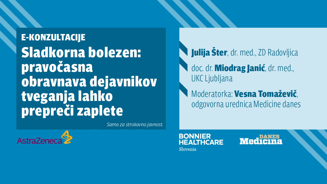 E-konzultacije ‒ Sladkorna bolezen na primarni ravni do tritirne terapije