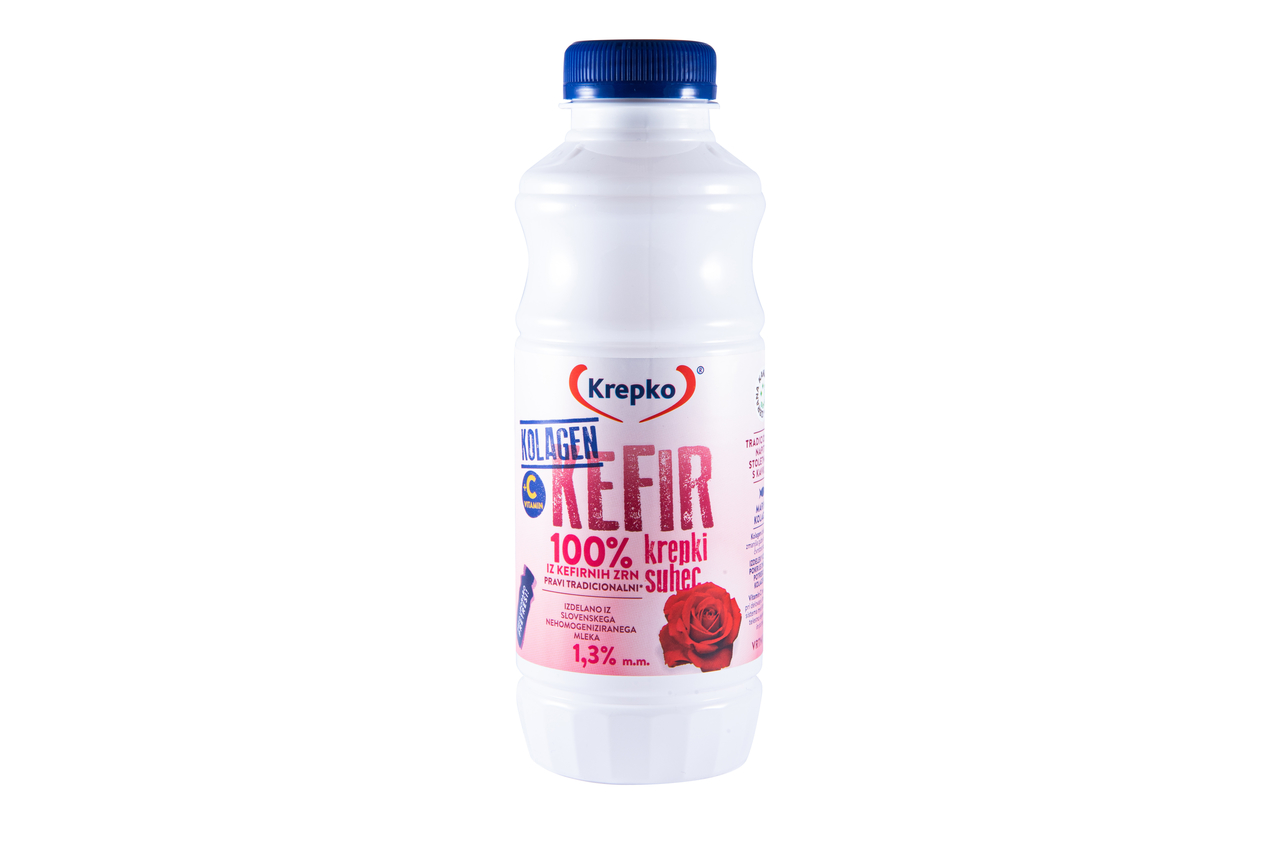 S tradicionalnim kefirjem krepki suhec do čvrste kože in mišic