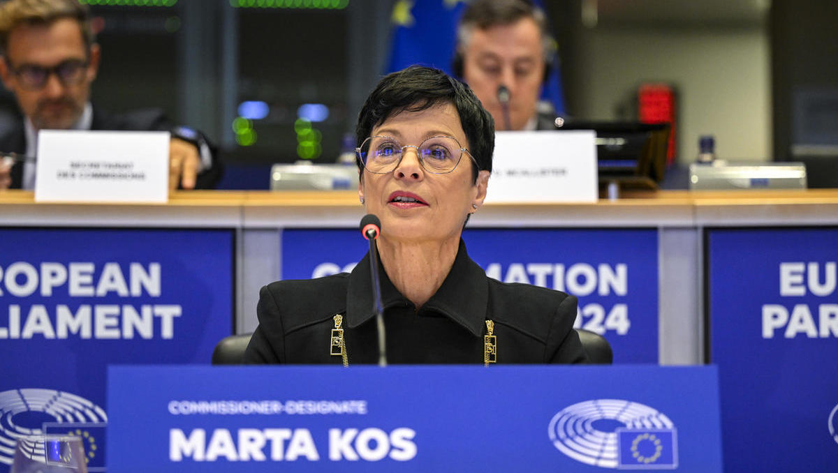 Marta Kos na zaslišanju pred evropskimi poslanci