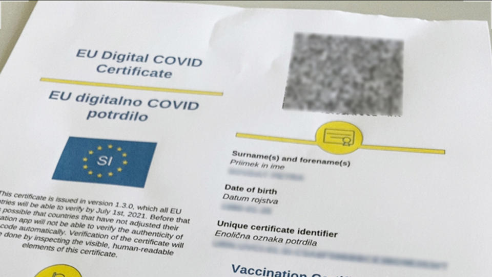 Slovenija izdaja napačna in neresnična digitalna COVID-potrdila: polno ...