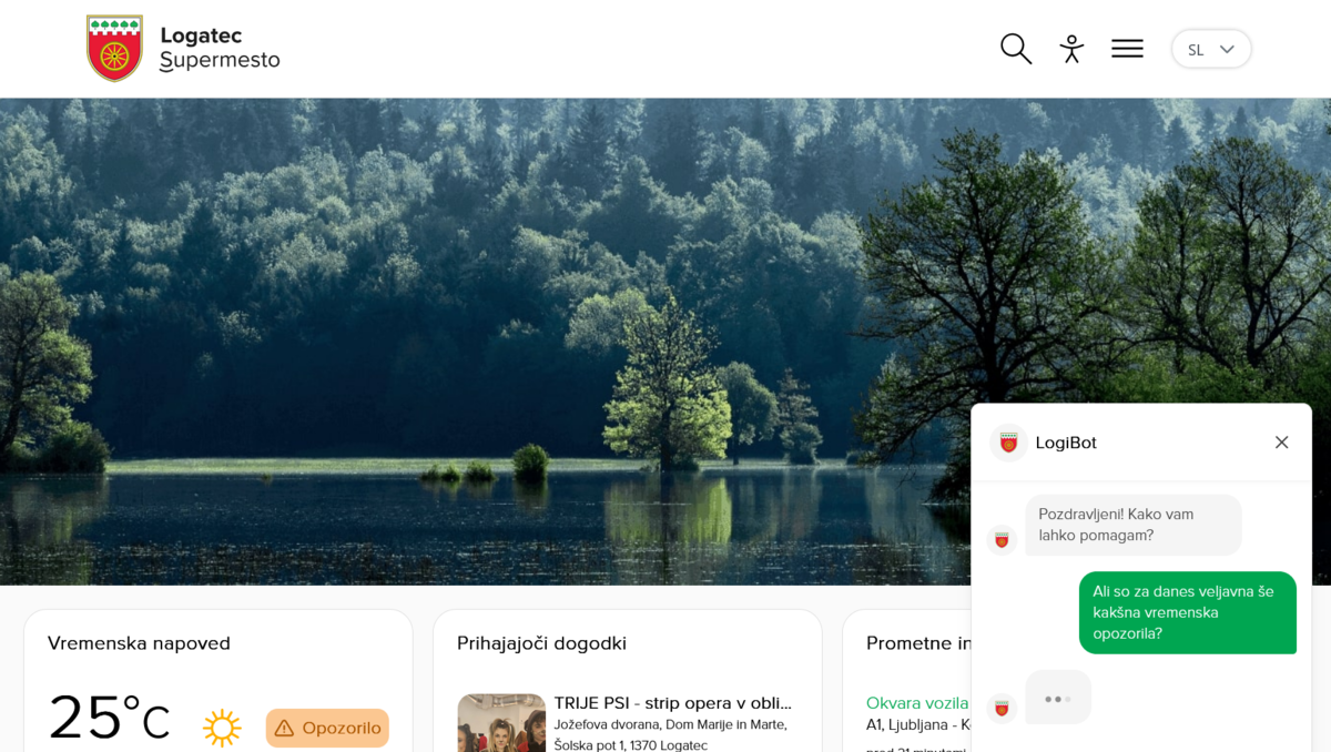 Logatec prvo inteligentno mesto v Sloveniji z UI-asistentom